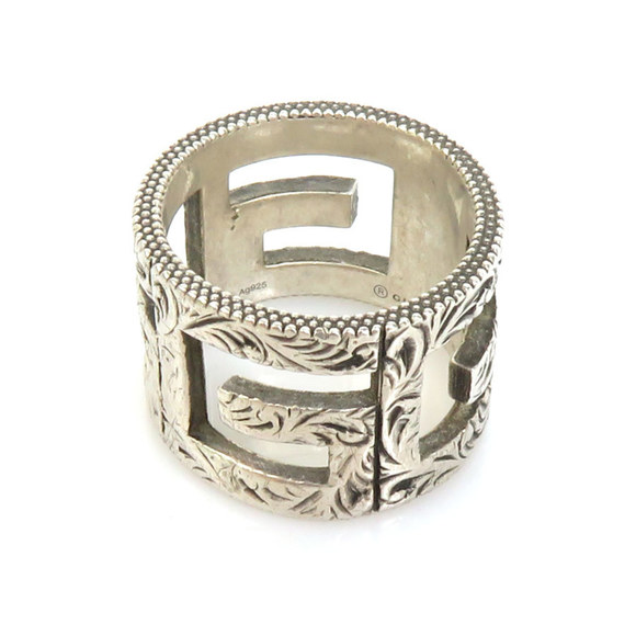 Gucci | Accessories | Gucci Ring G Logo Silver 925 Mens No 7 | Poshmark